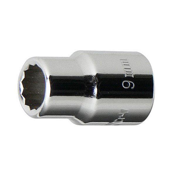 厳選されたクロームバナジウム鋼を鍛造・熱処理した、強靭で耐久性に優れた、工具箱に常備しておきたいスタンダードソケットです。[差込角] 3/8"(9.5mm)[サイズ] 9mm[全長] 26mm[重量] 23g[ポイント] 12角[材質] ク...