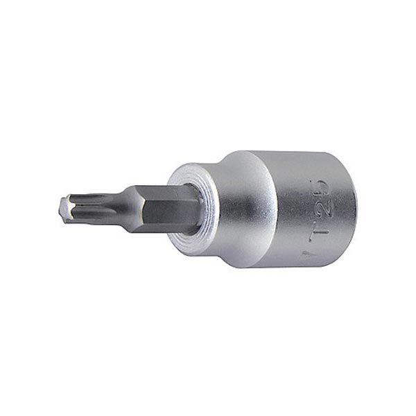 3/8"(9.5mm)ヘクサロビュラビットソケットT25(いじり止め無)は六角の星型をしているためネジとのかみ合いが強くより大きなトルクが得られる形状のビットソケットです。[差込角] 3/8"(9.5mm)[サイズ] T25[全長] 50m...