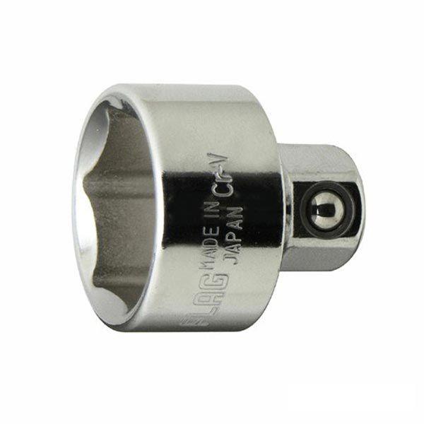 ソケットの全高が低く、特に狭い場所で活躍する超ショートソケットです。12mmのラチェット機構を持ったメガネレンチなどに取り付けて使用します。[後部6角ヘッドサイズ] 12mm[サイズ] 19mm[全長] 26mm[外径] φ26mm[ポイン...