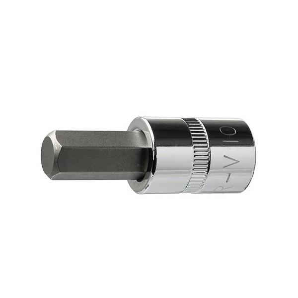 3/8"(9.5mm) へックスビットソケット 10mmは、ソケット形状のヘックスレンチでラチェットレンチなどで使用できます。[差込角] 3/8"(9.5mm)[サイズ] 10mm[全長] 48mm[材質] クロームバナジウム鋼[仕上げ]・...