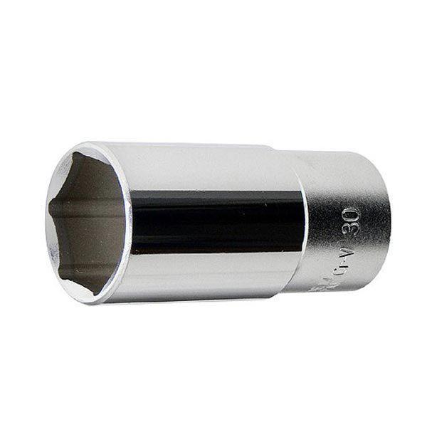 厳選されたクロームバナジウム鋼を鍛造・熱処理した、強靭で耐久性に優れたソケットです。奥まった場所やボルトが突き出たナットの脱着などにはディープソケットの使用をおすすめします。[差込角] 1/2"(12.7mm)[サイズ] 30mm[全長] ...