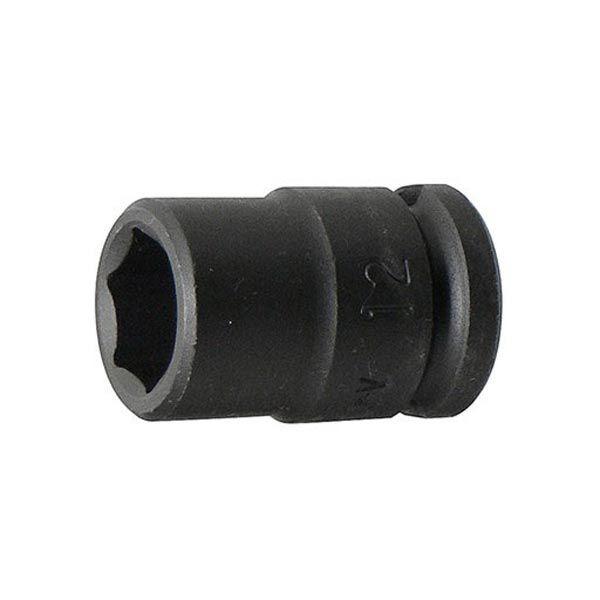素材には優れた強度・耐衝撃性を持つクロームバナジウム鋼を使用したインパクトソケットです。[差込角] 3/8"(9.5mm)[サイズ] 12mm[全長] 30mm[重量] 45g[ポイント] 6角[材質] クロームバナジウム鋼[仕上げ] 黒仕上げ