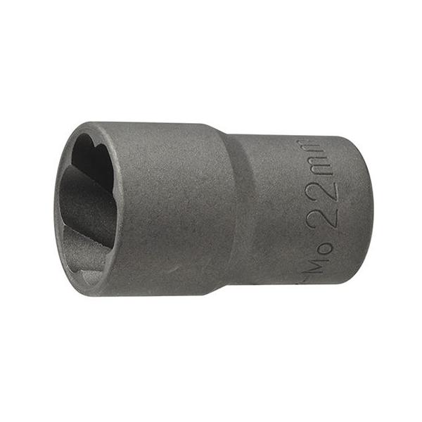 素材にニッケルクロームモリブデン鋼を使用し強靭で粘りのある耐久性に優れたソケットで、内側が螺旋テーパー形状になっており、丸くなったボルト/ナットも確実に掴むことができるトルネードソケットセットです。[差込角] 1/2"(12.7mm)[サイ...