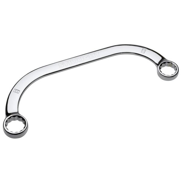 ハーフムーンレンチは、半月形状で障害物をかわし、一般的なメガネレンチでは回せないような箇所のボルトナットを締緩できるレンチです。[サイズ] 17×19(mm)[全長] 220mm[重量] 160g[リング部] 12ポイント/ラウンドコーナー...