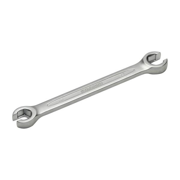 ブレーキパイプ用のフレアナットレンチです。[サイズ] 12×14(mm)[全長] 173mm[重量] 115g[ポイント] 6ポイント[材質] クロームバナジウム鋼