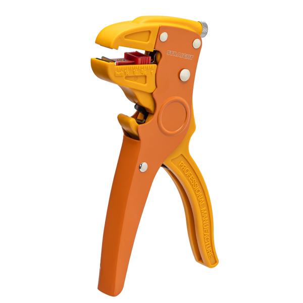 配線の切断と被覆剥きの作業をこなすストリッパーです。ストリップ長さの調整や被覆の厚さに応じて強さを調整できる機構を備えています。[全長] 170mm[重量] 200g[材質] ナイロン+ファイバー＆スチール(繊維強化ナイロン)[適用範囲] ...