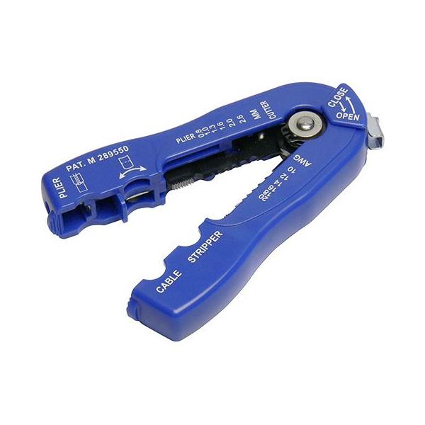 手の平サイズのワイヤーストリッパーです。樹脂製ボディーで軽量、コンパクトでかさばりません。簡単、綺麗に配線ケーブルの皮膜を剥くことができます。[適用配線ケーブルサイズ]・ワイヤーストリッパー部：0.8、1.0、1.3、1.6、2.0、2.6...