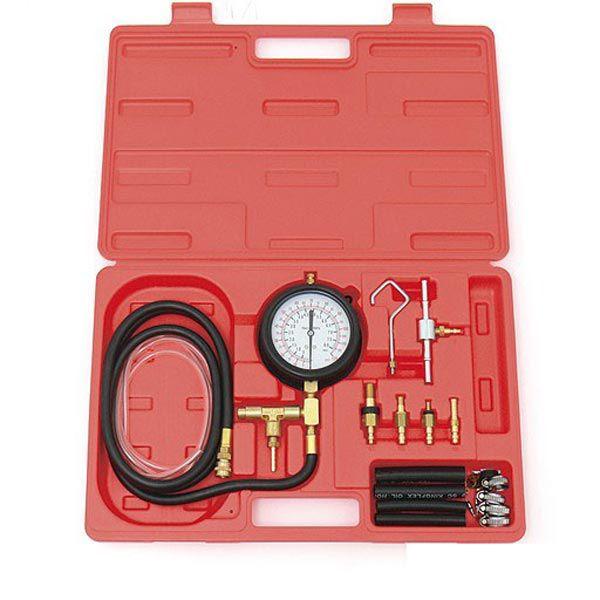 ガソリン車の燃圧測定に使用する燃圧計と接続金具類がセットになった商品です。このセット一つで多くの国産車に対応しています。持ち運びや保管に便利な専用ケース付き。[セット内容]燃圧計、バンジョーボルトアダプター(M6、M8、M12)、接続用ホー...