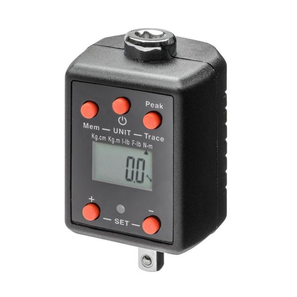 トルクレンチアダプター デジタル式は、フレックスハンドル等に取り付けて使用するトルク測定機能付きアダプターです。締め付けトルクをディスプレイの表示と音で知らせます。[差込角] 1/4"(6.3mm)[測定範囲] 6〜30(Nm)[精度] ±...