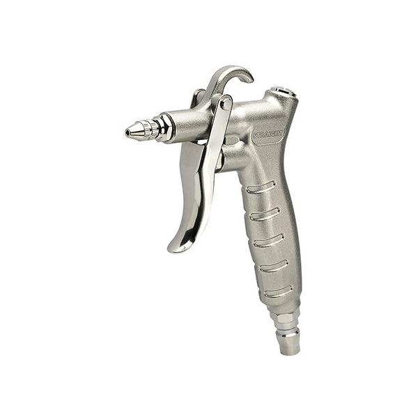 エアーコンプレッサーの圧縮空気を利用し、ほこりやゴミを除去するのにおすすめのエアーブローガンです。エアープラグの位置を本体上部に取り替えられます。吊り下げた状態で使用する場合に便利な機能です。[付属品]・風量調整付きノズル(本体に装着済)・...