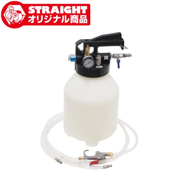 オイル吸排出器6Lエアー式は、エアーの力でオイルの吸引とタンク内のオイルの排出ができます。特にATFオイルの補充や入れ過ぎ時の抜き取りに便利な商品です。[タンク容量] 6L[耐熱温度] 1〜95(℃)[チューブ]・吸入用チューブ：長さ1.5...