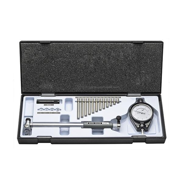 シリンダーの内径を測定するダイヤルボアゲージです。測定対象に合わせて付属されている各アタッチメントを交換して使用します。[測定範囲] 50〜160(mm)■ダイヤルゲージ仕様[外径サイズ] φ58mm[目量] 0.01mm[測定範囲] 0〜...