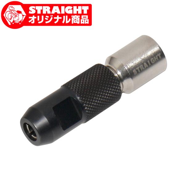 ラチェットレンチなどソケット用ハンドルでタップ作業ができる、差込角が付いたタップホールドソケットです。[差込角] 3/8"(9.5mm)[適応タップサイズ] M4〜M8または後端四角部分の対辺が約3.3〜4.9(mm)のもの[全長×直径] ...