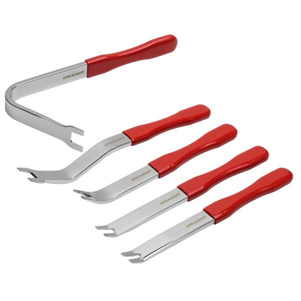 クリップ＆パネルこじ郎頑固タイプ5ピースセットは、3種類の開口幅(5mm/7.5mm/11mm)と3種類のオフセットにより様々なクリップ＆パネルに対応します。