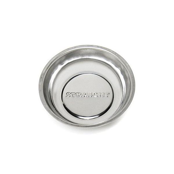 小さなボルト/ナットや部品の一時的保管に便利な磁石皿です。底が磁石になっていますので、紛失を未然に防ぎます。マグネット裏面にプロテクトラバー付ですので、ボディに直接置いても傷を付けにくくなっています。[外寸/WHD] φ78×27(mm)[...