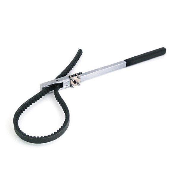 プーリー等、供回りしないように固定するためのプーリーホルダーです。[ハンドル長] 380mm[クランプ能力] 最大φ150mm[ベルト形状] コグベルト