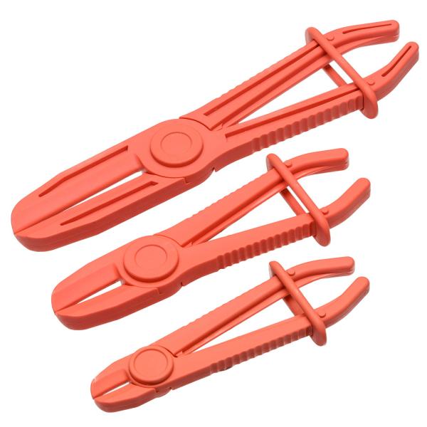 ラインロッククランプセット 3ピースはラジエターホースやフューエルホースなどを挟み液体を遮断しホースに傷がつきにくい材質で、重量が軽く、ロック機構もついていますので、確実にラインを止めることができます。[全長/重量/最大適応ホースサイズ]・...