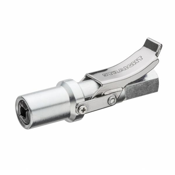 ワンタッチグリスカプラーは、グリースガンに取り付けて1アクションでグリースニップルに固定/解除ができるアタッチメントです。[全長] 74mm[重量] 90g[注意]▲ピンタイプ、ボタンヘッドタイプのニップルは使用できません。