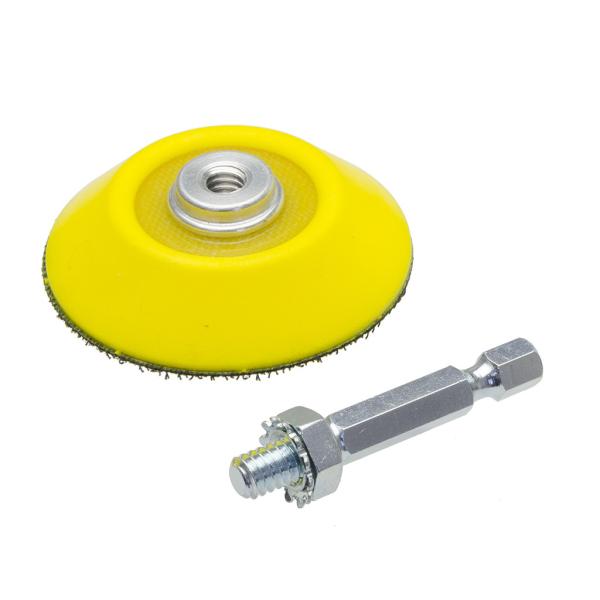 50mmパッド面ファスナー・6角軸付きは、ドリル等に装着して使用する面ファスナー付きパッドです。ペーパーを取り付けて研磨作業に使用します。[サイズ] φ50mm(2")[シャンク] 1/4"(6.35mm) 6角[最高使用回転数] 25,0...