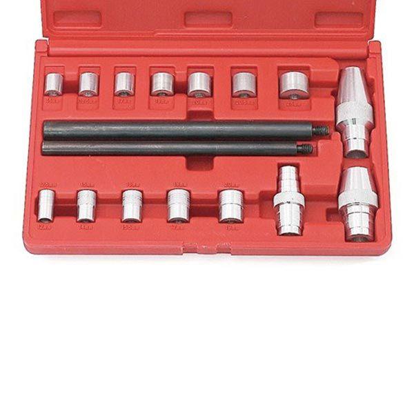 FR車のクラッチの中心軸合わせ作業に使用するクラッチアライニングツールセットです。[セット内容]・パイロットベアリングアダプター:15、16.5、17、19、20、20.5、25(φmm)12×12.5、14×15、15.5×16、17×1...