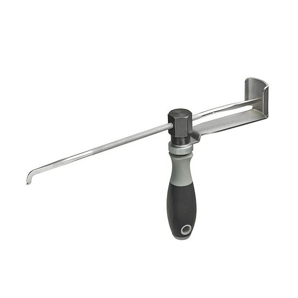 ドラムブレーキスプリングツールは、ドラムブレーキのリターンスプリングの脱着に使用します。[ブレード長さ] 310mm[ハンドル長さ] 110mm [重量] 380ｇ