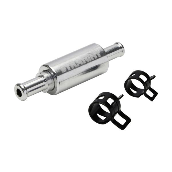 ブレーキフルード交換時などで、フルードが逆流しないようにするワンウェイバルブです。[適応チューブ内径] φ4mm[全長] 51mm[用途] ブレーキのブリーディング(フルード交換)時の逆流防止[付属品] チューブ固定用バンド×2