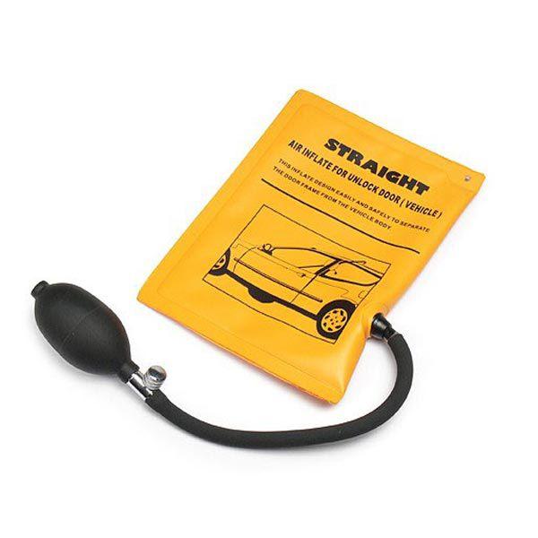 エアーインフレーターは自動車のドア上部とボディーの隙間に挟み込んで膨らませ、隙間を作り出す商品です。インロックをしてしまいドアを開ける事が出来ない時に役立つエアーインフレーターです。[材質] PVC、ナイロン