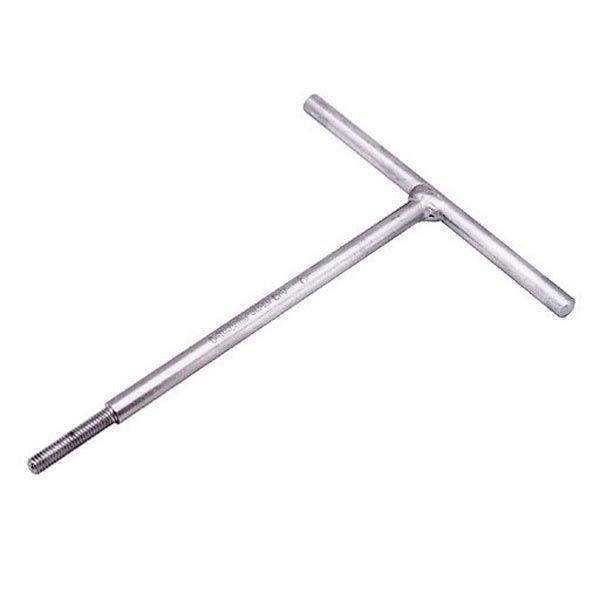 ドラムブレーキのドラムが硬くて外れない時このT型ドラムリムーバーをねじ込む事で簡単にドラムを浮き上がらせてドラムを外す事が出来ます。[サイズ] M8×1.25[全長] 170mm[仕上げ] クロームメッキ[材質] カーボンスチール[重量] ...