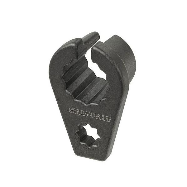 配線を逃がすためのスリットが入った、O2センサー脱着専用のO2センサーレンチです。クリアランスが狭い場所でも使用できる形状で、差込角3/8"(9.5mm)のソケット用ハンドルと組み合わせて使用します。[差込角] 3/8"(9.5mm)[サイ...