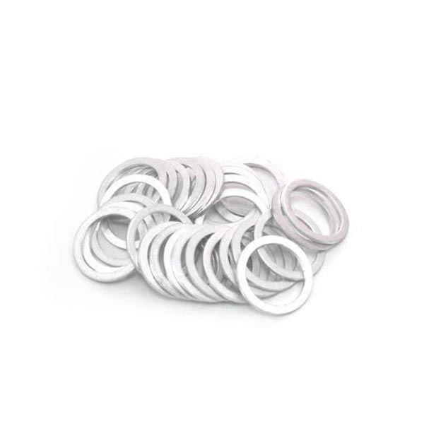 アルミワッシャーは鉄より柔らかい材質の特徴を利用し、パッキンとして使用します。ドレンやオイルラインなどのパッキンとしてご使用いただけます。[サイズ:外径×内径] 20×14(mm)[厚さ] 1.5mm[入り数] 30個