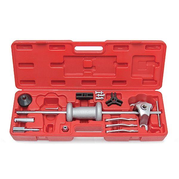 スライディングハンマーセットは、ハブ、オイルシール、ブッシュ、アクスルシャフト、ベアリングなどの引き抜き作業をする際に便利なアタッチメントがセットになっています。[セット内容]・スライドハンマー/シャフト・ホイールハブプーラーPCD:95....