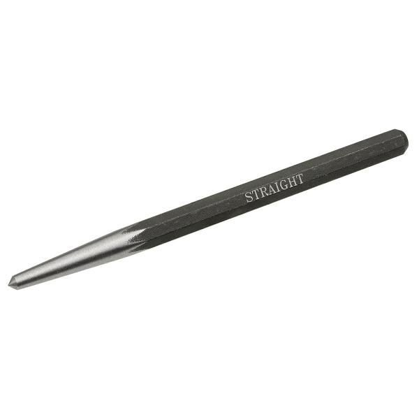 ドリル加工などの際、平面にドリルの歯を食いつかせるため、窪みを作るセンターポンチです。[全長] 150(mm)[重量] 75(g)[材質] クロームバナジウム鋼[仕上げ] ブラック