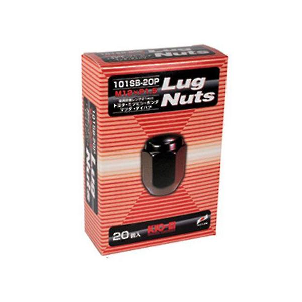 KYO-EI(協永産業) ホイールナット(ラグナット) 20ピース M12×1.5 101SB-20Pは信頼のKYO-EIブランドのホイールナットです。トヨタ、ミツビシ、ホンダ、マツダ、ダイハツに適応します。[適応メーカー] トヨタ、ミツビ...
