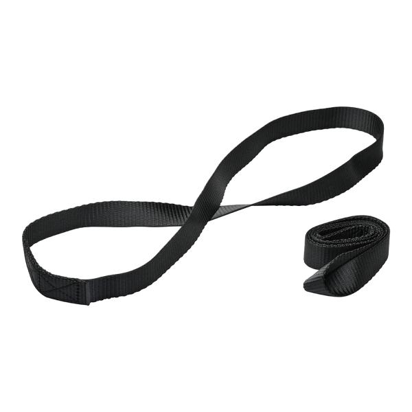 サブベルト ブラック 25×500(mm)は、タイダウンベルトのフックが掛けられない場合等にてフック用の輪を作り、そこに荷締め機のフックを掛けてベルトを張って固定します。[入り数] 2[使用荷重] 140kg[サイズ] 幅25×500(mm...