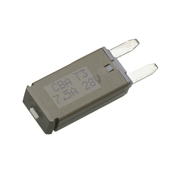 ブレーカーヒューズは、過電流によるヒューズ切れの検査に最適な復帰可能なヒューズです。リセットボタン付きで約300回の繰り返し再利用ができます。[容量] 7.5A[対応電圧] DC12・24V[最大電圧] 28V[最大電流] 50A[使用温度...