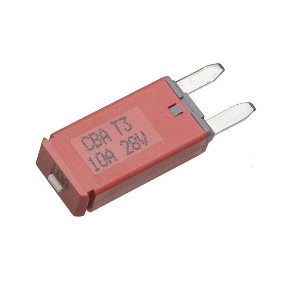 ブレーカーヒューズは、過電流によるヒューズ切れの検査に最適な復帰可能なヒューズです。リセットボタン付きで約300回の繰り返し再利用ができます。[容量] 10A[対応電圧] DC12・24V[最大電圧] 28V[最大電流] 50A[使用温度範...