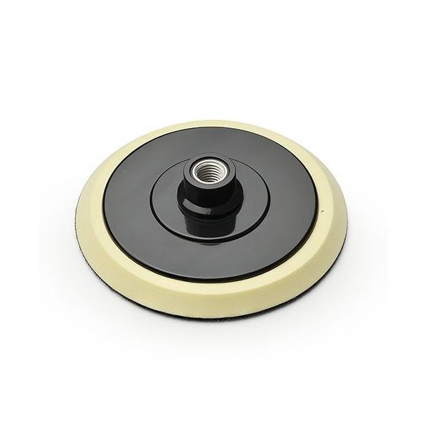バックアップパッド面ファスナー式 150mmは、別売のバフをセットして使用するポリッシャー用パッドです。本体裏面は面ファスナー式でバフの取り外しも簡単です。[適応バフ]・36-57421：スポンジバフ ウェーブタイプ 150mm 極細用・3...