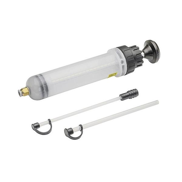 ブレーキオイル用シリンジ 200ccは、ブレーキのリザーバータンクからブレーキフルードを吸引する用途に最適なシリンジタイプのハンドポンプです。[適応] ブレーキフルード、LLC[容量] 200cc[全長] 300mm(ノズルを含まず)[材質...