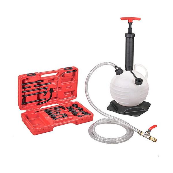 【発売日：2019年10月20日】オーバーフロータイプATFチェンジャー マニュアル式は、オーバーフロー式のATの注入に使用するハンドポンプとアタッチメントのセットです。[タンク容量] 6L[付属アダプター]20種類 適応車両メーカー：アウ...