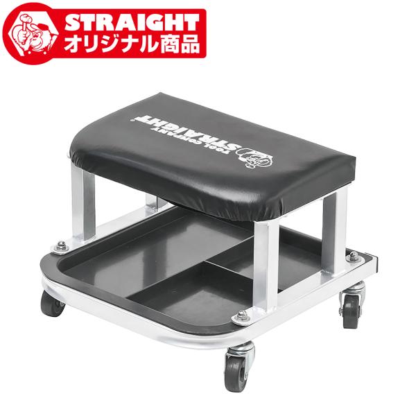 ローラーシートロータイプは、バイクや自転車整備など低い位置での作業時に膝や腰などの負担を軽減できます4輪スイベルキャスター付きで座ったまま自由に移動もできる便利な作業いすです。[外寸/WHD] 360×280×380(mm)[シート高さ] ...