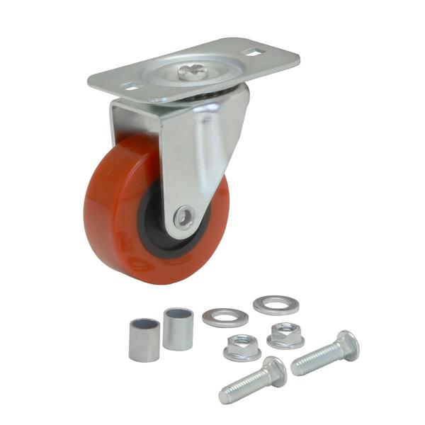 寝板プラスチックタイプ(38-8908)の補修・交換用のキャスターです。[適応商品] 38-8908 寝板プラスチックタイプ[付属品] 取り付け用ボルト/ナット×2/専用レンチｘ1