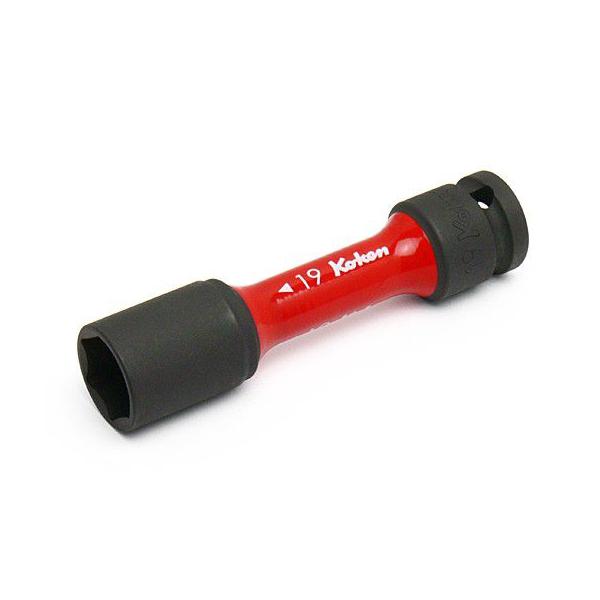 Ko-ken（コーケン）1/2"(12.7mm)Dr. インパクトホイールナット用ソケット(薄肉) 19mm 14145PM.110-19は、ナット穴の狭いアルミホイールにも対応可能な薄肉設計です。[差込角] 1/2"(12.7mm)[サイ...