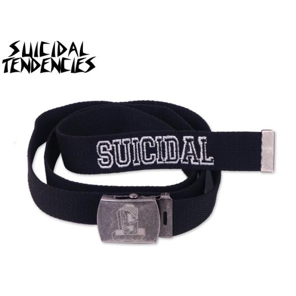 ★オフィシャルのガチャベルト。バックルにロゴ押しベルト先部分に「SUICIDAL」のロゴ刺繍入りですSIZE 長さ（バックル含） 約139.5cm×幅 約3.3cm