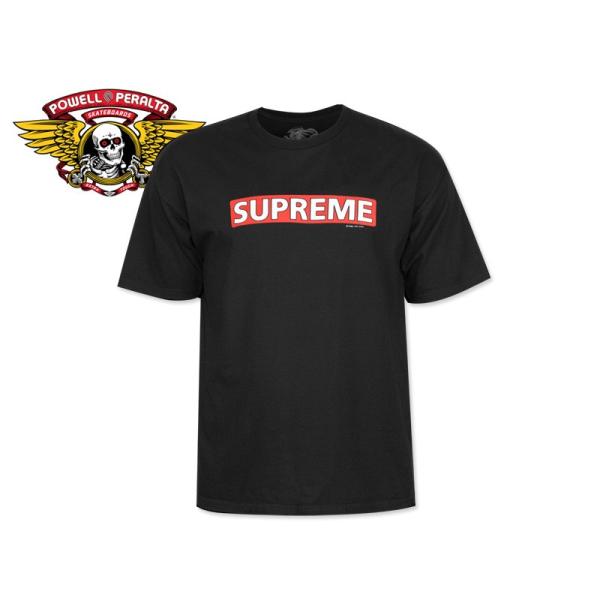 ☆“SUPREME”グラフィックはCraig Stecyk”によって1991年に描かれた作品。赤のボックスロゴ“SUPREME”POWELL PERALTAが91年に生み出したオリジナルロゴSUPREMEロゴを落とし込んだTシャツ！！Mサイ...