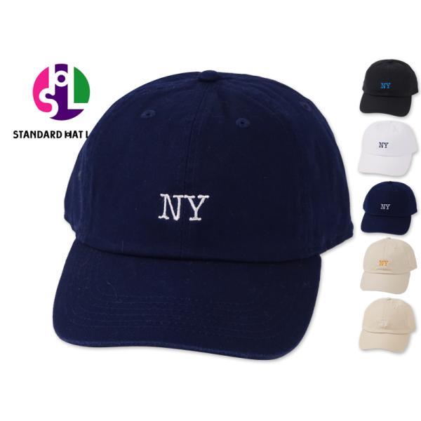 スタンダードハットラボよりNYロゴが入ったダッドキャップが登場。控え目なさりげないNYロゴがコーディネートのポイントに。ボディは信頼のニューハッタンボディを使用しております。サイズ：フリーサイズ生地：コットン