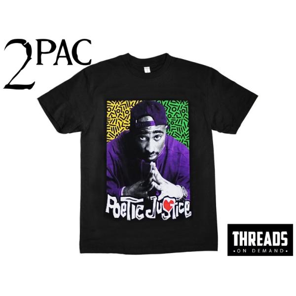 2PAC出演の映画「ポエティックジャスティス」のグラフィックを落し込んだプリントTシャツ。定番のレーベルロゴがデザインのTシャツ公認のオフィシャルライセンス商品。CALIFORNIA発のアパレルブランド「THREADS ON DEMAND/...