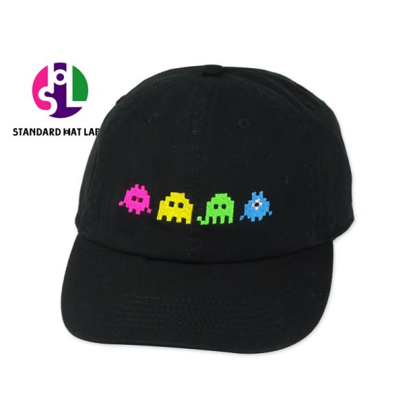 スタンダードハットラボよりピクセル エイリアンロゴが入ったダッドキャップが登場。ボディは信頼のニューハッタンボディを使用しております。サイズ：フリーサイズ生地：コットン