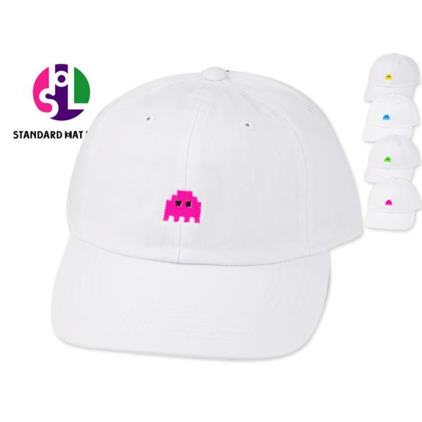 スタンダードハットラボよりピクセル エイリアンロゴが入ったダッドキャップが登場。ボディは信頼のニューハッタンボディを使用しております。サイズ：フリーサイズ生地：コットン