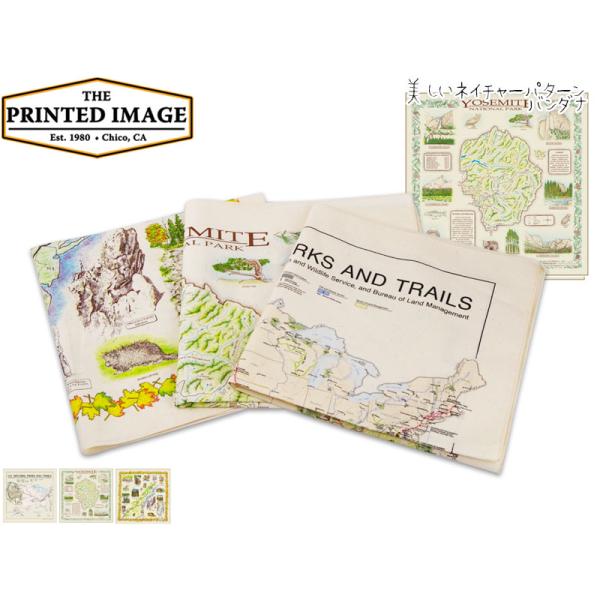 トポグラフィーがプリントされたコットン100％のバンダナ。通常表現する事が難しいとされるシルクスクリーンプリント。絵柄はデッドストックの様な空気感を纏っています。プリントの柄によってタウンユースやインテリアなど様々な用途で。【THE PRI...