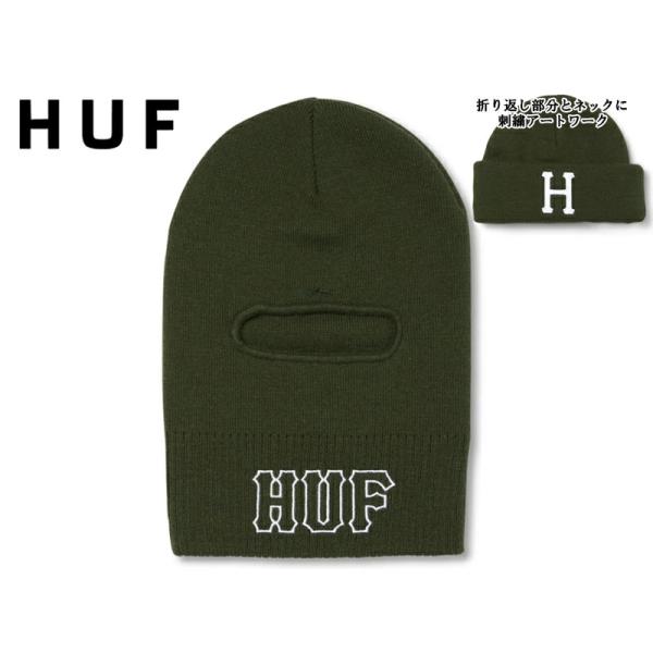 ★HUF（ハフ）は、2002年プロスケーター、キース・ハフナゲルが立ち上げたスケートボード・スニーカー・アパレルのセレクトショップ。クリーンカットと独特なデザインやリミテッドコラボはスケーターやスニーカーファンを虜にしている。100%アクリ...